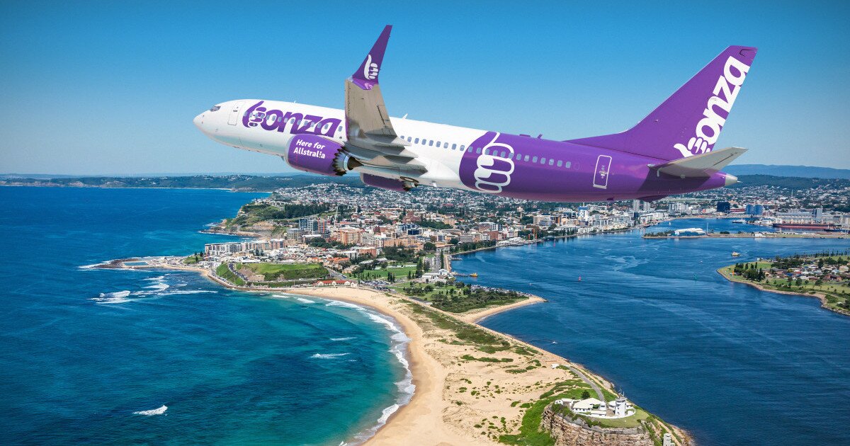 Newcastle Airport Named On Bonza’s Inaugural Route Map In The Largest ...