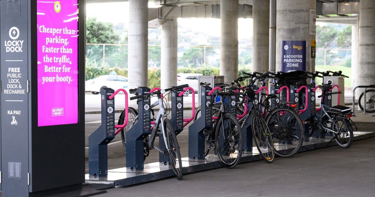 Locky Docks Making Cycling Safer and Easier at Wellington Airport