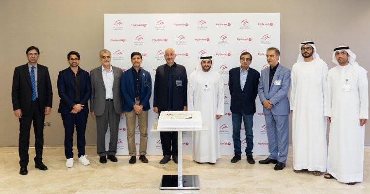 Sharjah Airport welcomes Pakistani carrier Fly Jinnah’s first flight