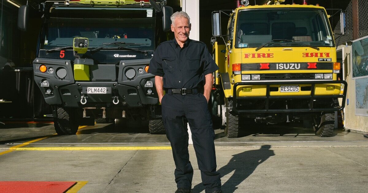 Airport firefighter marks 40 years as Rescue Fire Service changes name