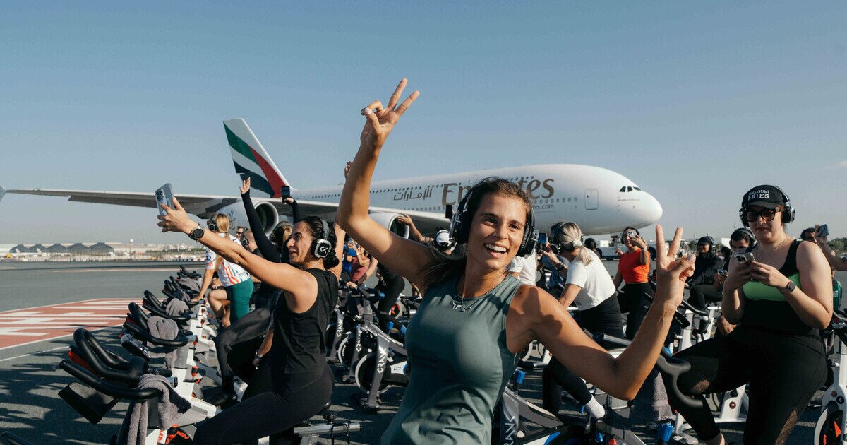 DXB and CRANK Take Fitness to New Heights with High-energy Runway Ride