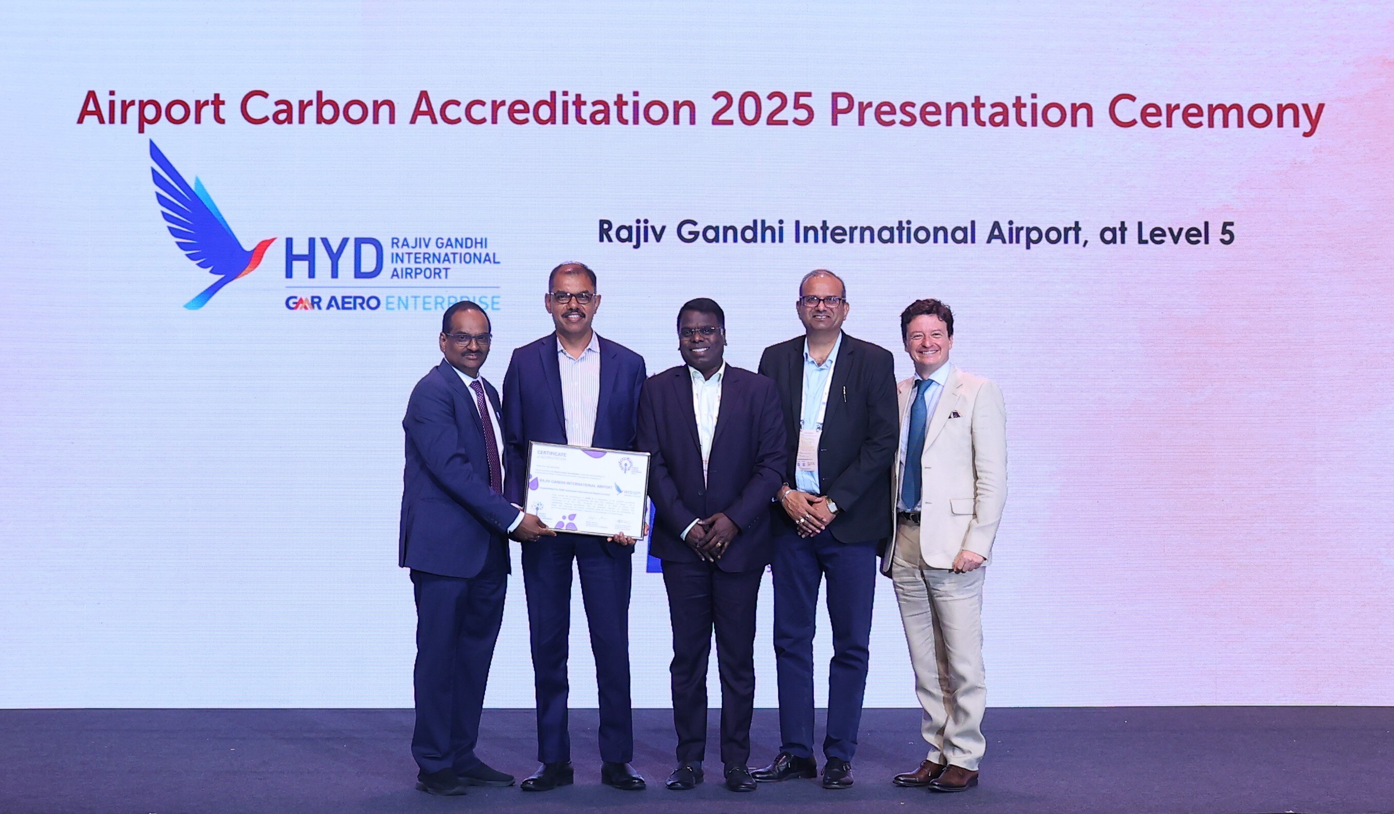 GHIAL operated Rajiv Gandhi International Airport achieves prestigious ...
